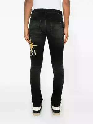 Amiri Starburst Appliqué Jeans