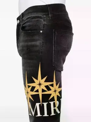 Amiri Starburst Appliqué Jeans