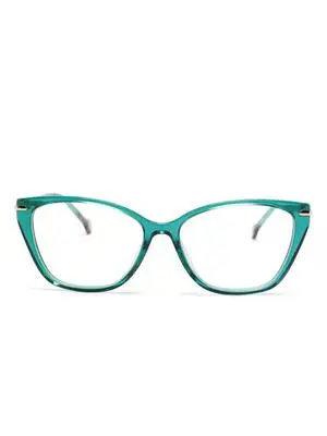 Carolina Herrera Butterfly-frame Eyeglasses - Green