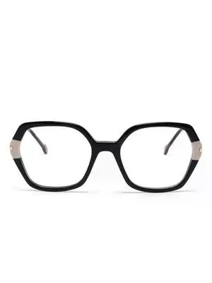 Carolina Herrera Octagon Eyeglasses - Black