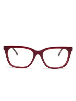 Carolina Herrera Square-frame Eyeglasses - Red