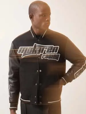 REISS X Mclaren F1 Team Circuit Bomber Jacket - Black