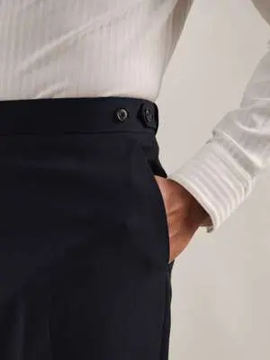 REISS Regular Fit Wool-blend Suit Trousers
