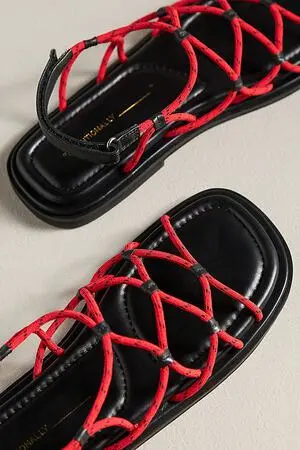 Intentionally Blank Lychee Sandals - Red
