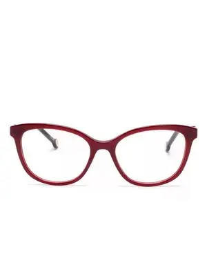 Carolina Herrera Butterfly-frame Glasses - Red