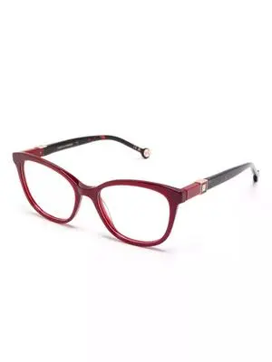 Carolina Herrera Butterfly-frame Glasses - Red