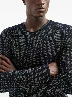 Giorgio Armani Abstract Pattern Pullover