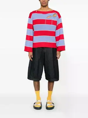 CHARLES JEFFREY Slash Stripe Sweater