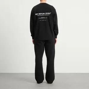 MKI MIYUKI ZOKU Design Studio Long Sleeve T-shirt - Black