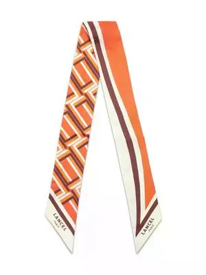LANCEL Monogramme Headband - Orange