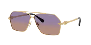 Versace Sunglasses - Clear Fifty Gradient Orange Violet