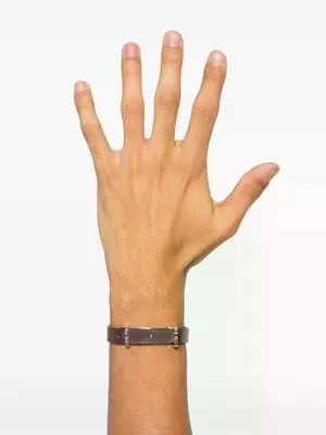Paul Smith Signature-buckle Leather Bracelet - Brown