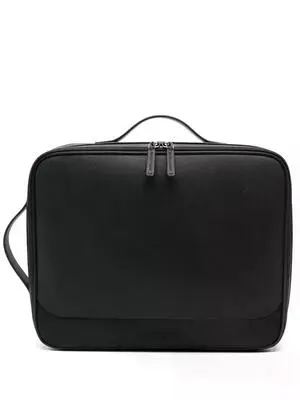 Emporio Armani Logo-embossed Laptop Bag - Black