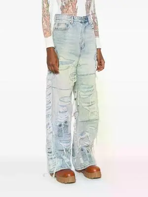 WHO DECIDES WAR BY EV BRAVADO Full Distress Arch Jeans