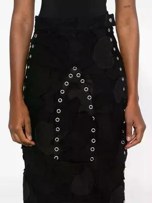WHO DECIDES WAR Grommet Arch Maxi Skirt