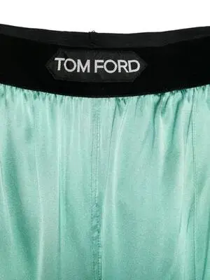 TOM FORD Satin Pajama Bottoms - Green