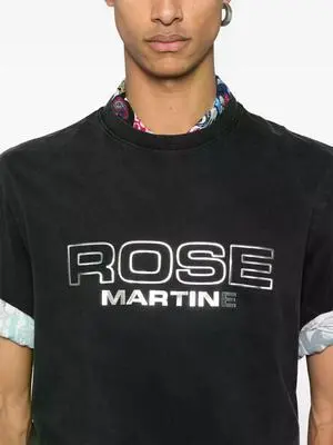 Martine Rose Metallic-logo T-shirt