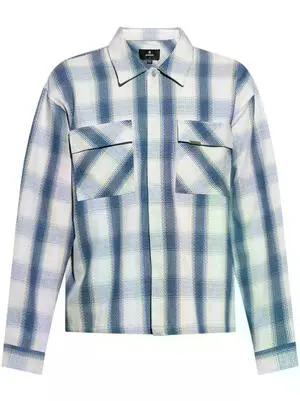 REPRESENT Checked Flannel Shirt - Blue