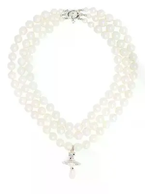 VIVIENNE WESTWOOD Three-row Pearl Choker - White