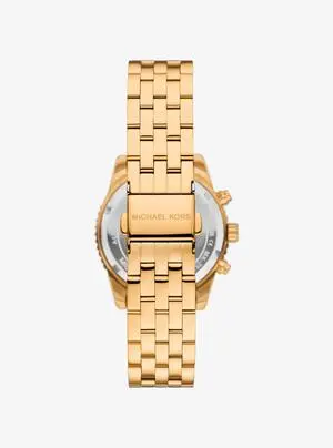 Michael Kors Bryant Pavé Watch - Gold