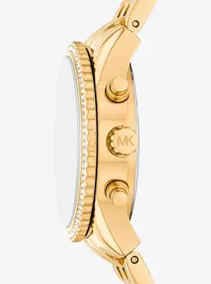 Michael Kors Bryant Pavé Watch - Gold