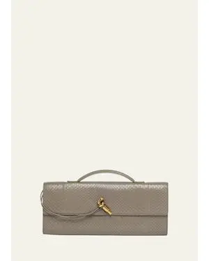Bottega Veneta Andiamo Python Clutch Bag