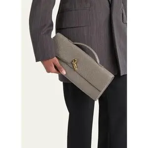 Bottega Veneta Andiamo Python Clutch Bag