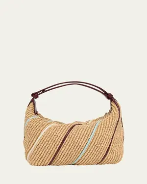 Bottega Veneta Wallace Mini Striped Shoulder Bag - Natural Multi