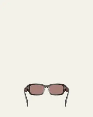 Prada Pr B06sf Rectangle Sunglasses - Violet