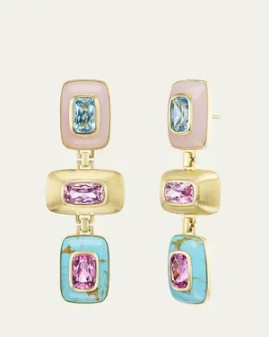 EMILY P. WHEELER 18k Yellow Patchwork Earrings - Gold