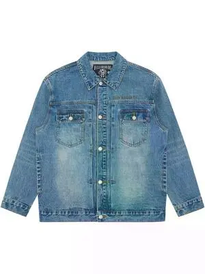 BILLIONAIRE BOYS CLUB Script-logo Denim Jacket