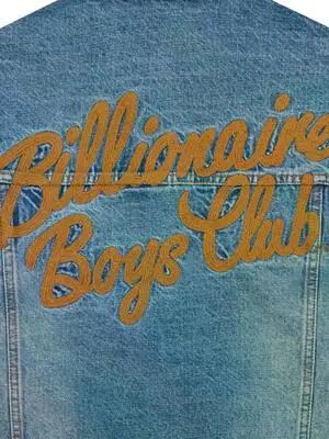 BILLIONAIRE BOYS CLUB Script-logo Denim Jacket
