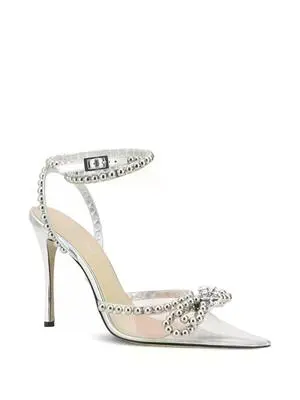 Mach & Mach Bow-embellished Pumps - Silver