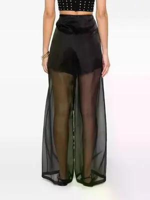 FORTE_FORTE Silk Palazzo Pants - Black