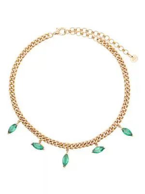 Shay 18k Rose Emerald Necklace - Gold