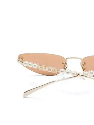 Gucci Rimless Sunglasses - Gold