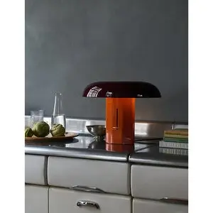 &TRADITION Montera Aluminium And Brass Table Lamp - Amber And Ruby