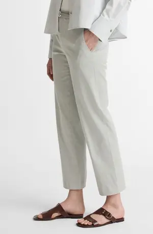 Vince Avery Mid Rise Chino Pants - Pale Tide