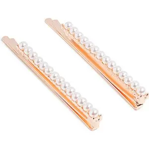 NUME Pearl Hair Pin Set - Rose Gold