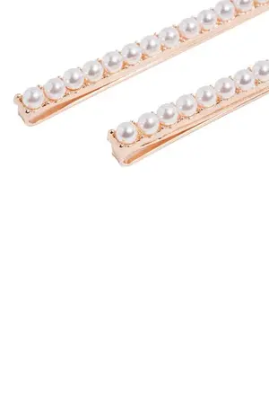 NUME Pearl Hair Pin Set - Silver