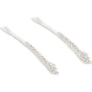 NUME Zig Zag Rhinestone Hair Pin - Silver