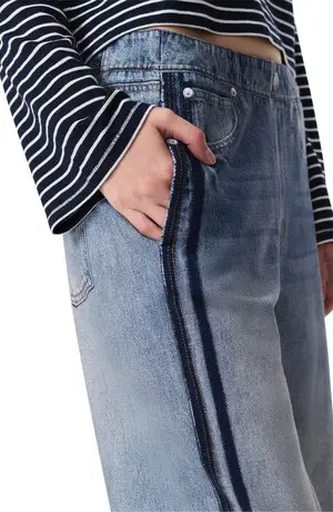 Rag & Bone Rb Miramar Side Stripe Wide Leg Sweatpants