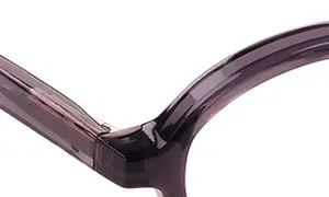 Eyebobs Look Out 54mm Oval Reading Glasses - Charcoal Grey Crystal
