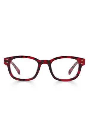 Eyebobs Biff Square Reading Glasses - Poppy Red Tortoise
