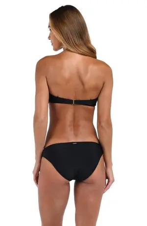 L'Agence Krysta Bandeau Bikini Top - Black