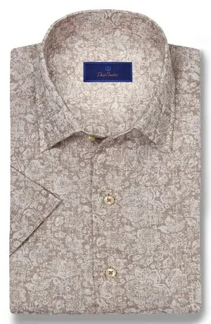 David Donahue Short Sleeve Shirts For Men