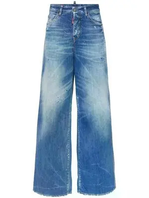 Dsquared2 Wide-leg Jeans - Blue