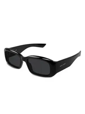 Saint Laurent Rectangle-frame Sunglasses - Black