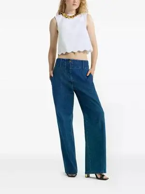 PATOU Poplin Crop Top