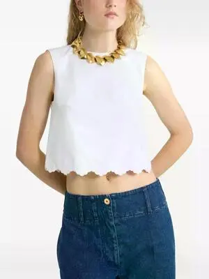 PATOU Poplin Crop Top